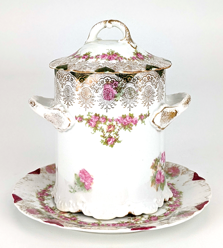Antique Condensed Milk Holder - Gilt Roses - Rosenthal Crown Malmaison ...