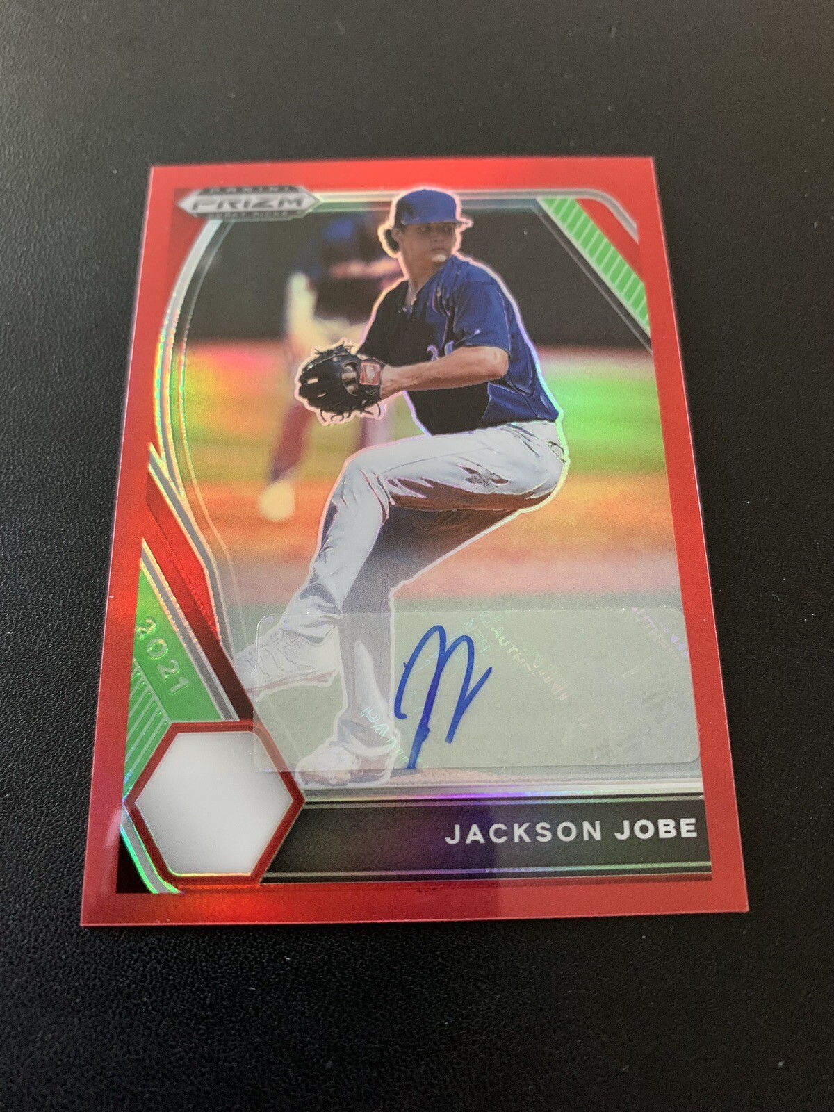 2021 Panini Prizm Draft Picks - Red Prizm Autographs #PDP3 Jackson Jobe ...