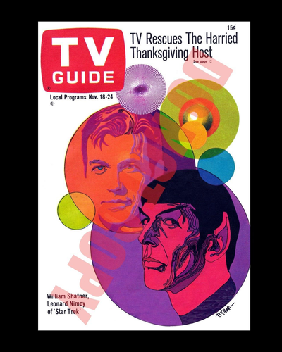 Circa 1967 Star Trek TV Guide Issue #764 Show Shatner Nimoy Cover Art ...