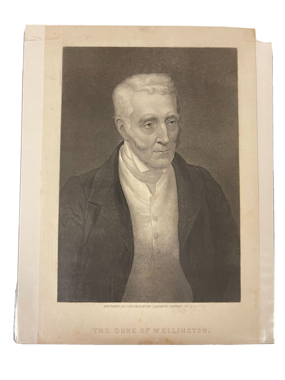 Engraving by John Sartain based off Portrait by Claudet - Duke of ...