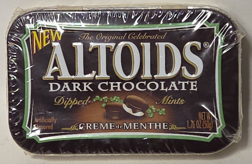 ALTOIDS Creme de Menthe Dark Chocolate Dipped Mints 1 Sealed Tin ...