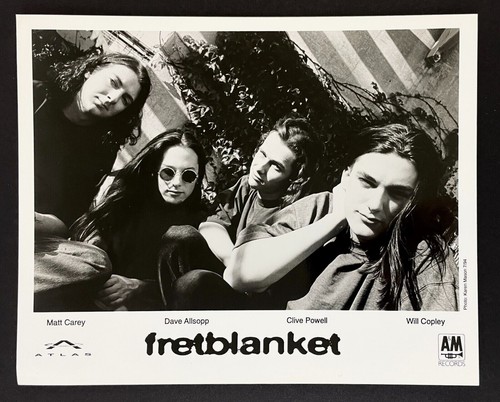 1994 Fretblanket English Band Vintage Promo Photo Carey Allsopp Powell ...