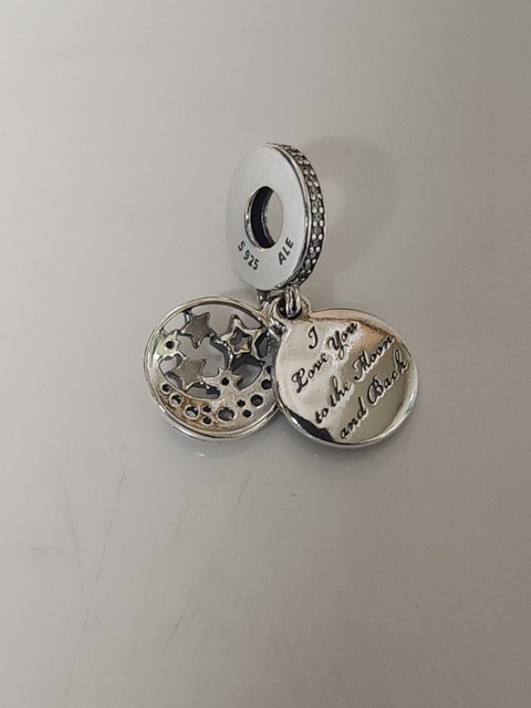 Authentic PANDORA Charm Vintage Night Sky Shimmering Midnight Blue ...