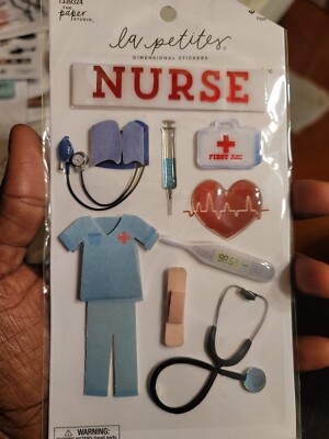 La Petites Dimensional Stickers The Paper Studio Nurse Stickers 9 Pcs ...