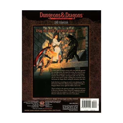 TSR AD&D 2nd Ed Dungeons & Dragons Adventure Game (Small Box Ed) VG+/NM ...