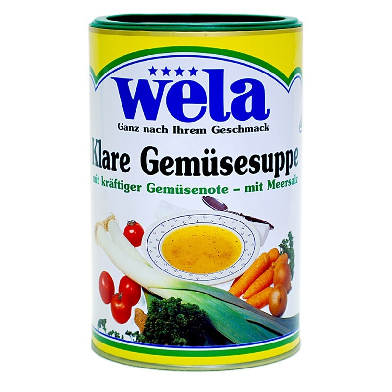 WELA Klare Gemüsesuppe mit kräftiger Gemüsenote und Meersalz 1/1 ergibt ...