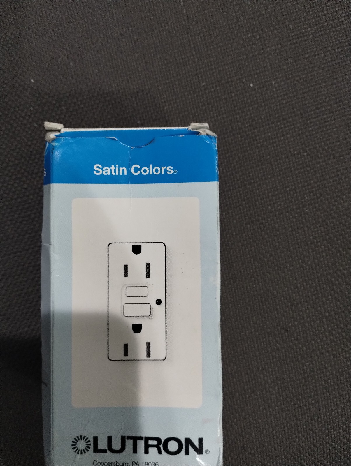 Lutron SCR-15-GFTR-SW Snow Satin GFCI Electrical Socket Receptacle ...