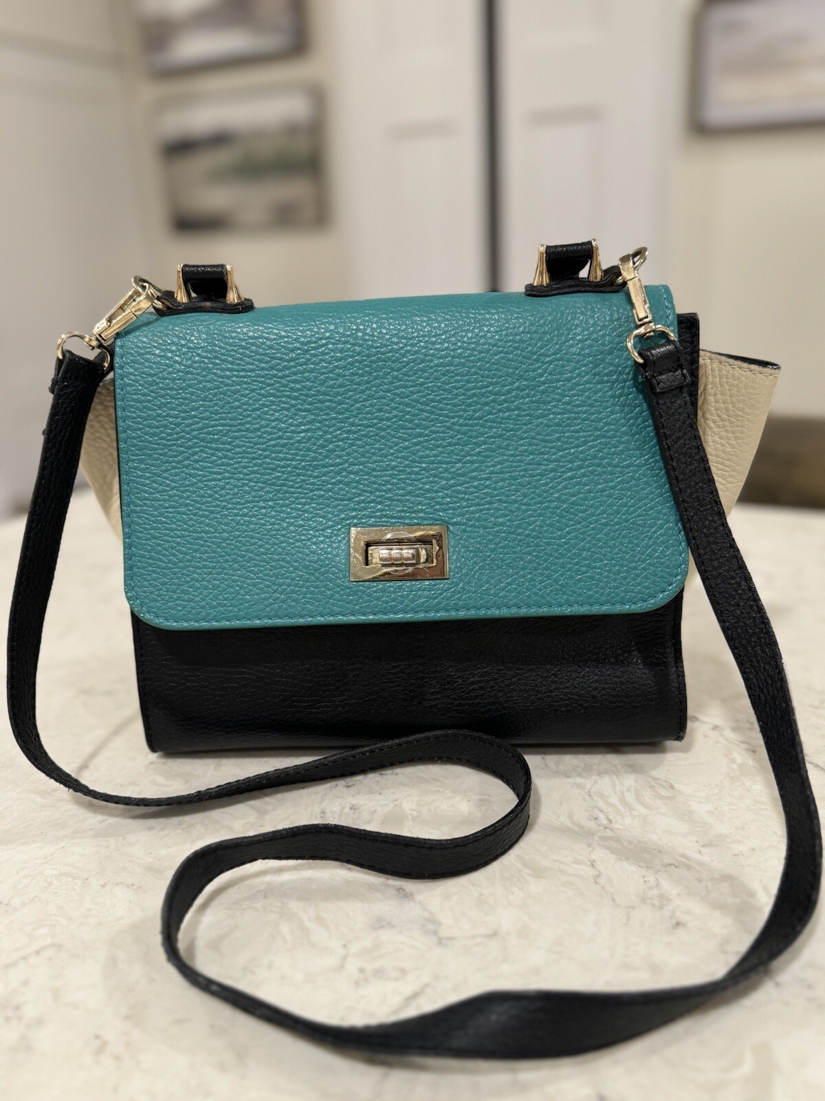 Silvana Italian original 100% leather women handbags - Gem