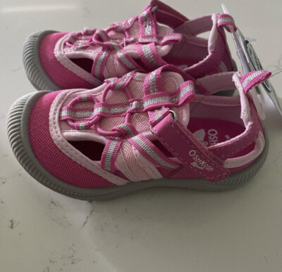 OshKosh B'gosh Girls' Sandals PK - Pink & Blue Myla, pk, Size Toddler 7 ...
