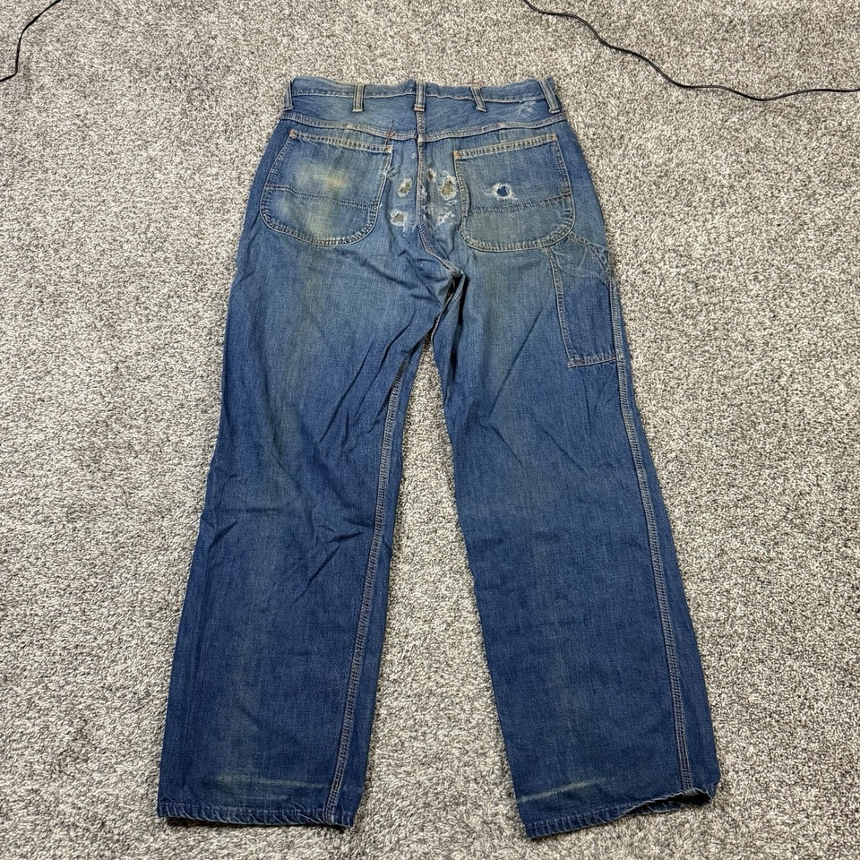 Vintage 50s Big Mac Carpenter Denim Pants Sanforized Men’s 33x29 Farm ...