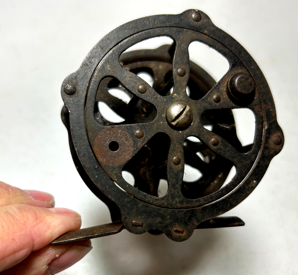 Vintage Metal Skeleton Fly Fishing Reel, no Handle, 2 1/2" USA | eBay