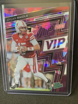 2025 Panini The National VIP Gold Dylan Raiola Purple Cracked Ice Prizm ...