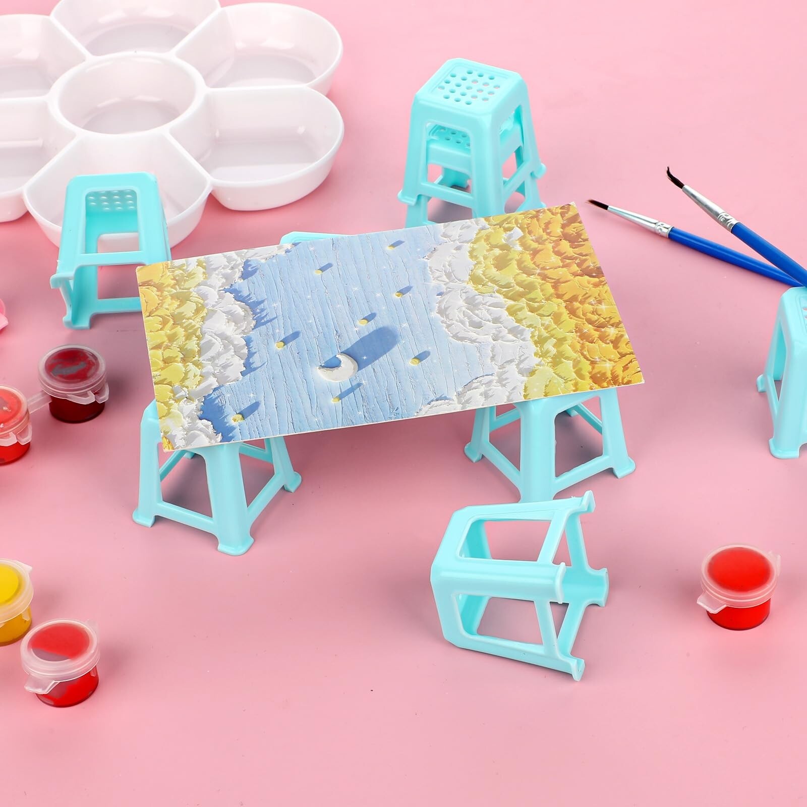 8 Pcs Canvas Stands Paint Stands for Painting Paint Pouring Supplies ...