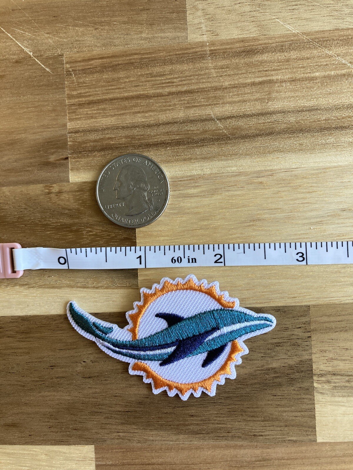Miami Dolphins Embroidered Iron On Patch Great On Jackets & Hats NFL 3 ...