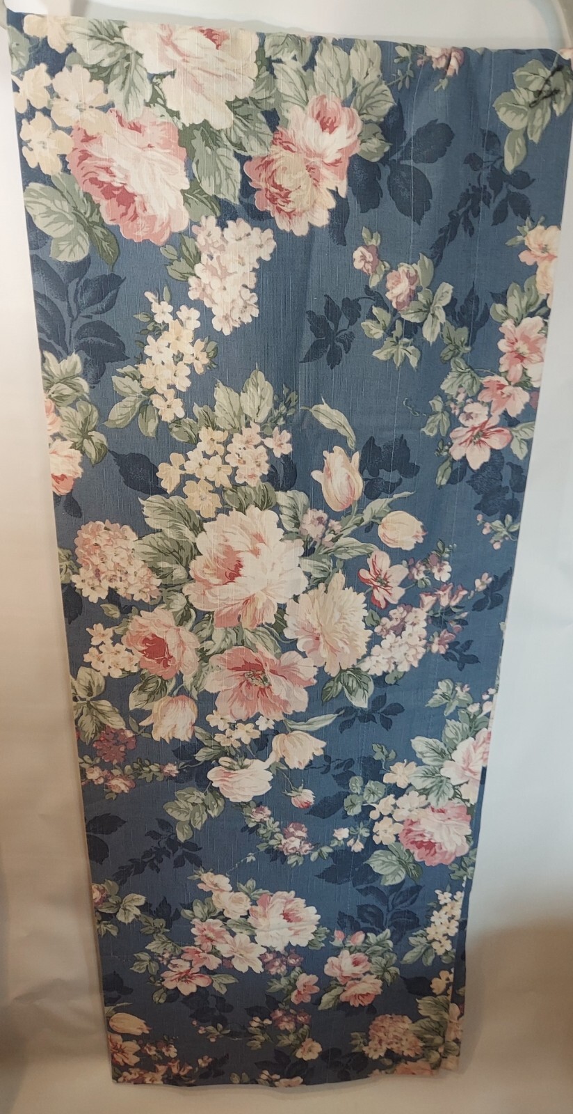 VINTAGE CROSCILL VALANCES CABBAGE ROSE PRINT 93" x 17.5" GRANNY CORE ...