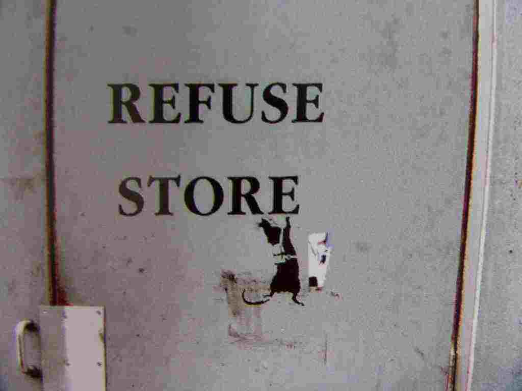 Banksy Rat Refuse Store Hanging Close A3 Photo Print Poster | eBay