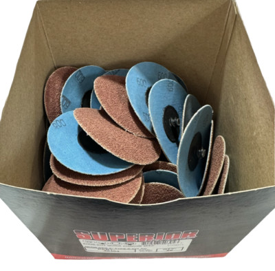 Superior Abrasives 3" Roloc Sanding Discs 600 Grit Aluminum Oxide 50 ...