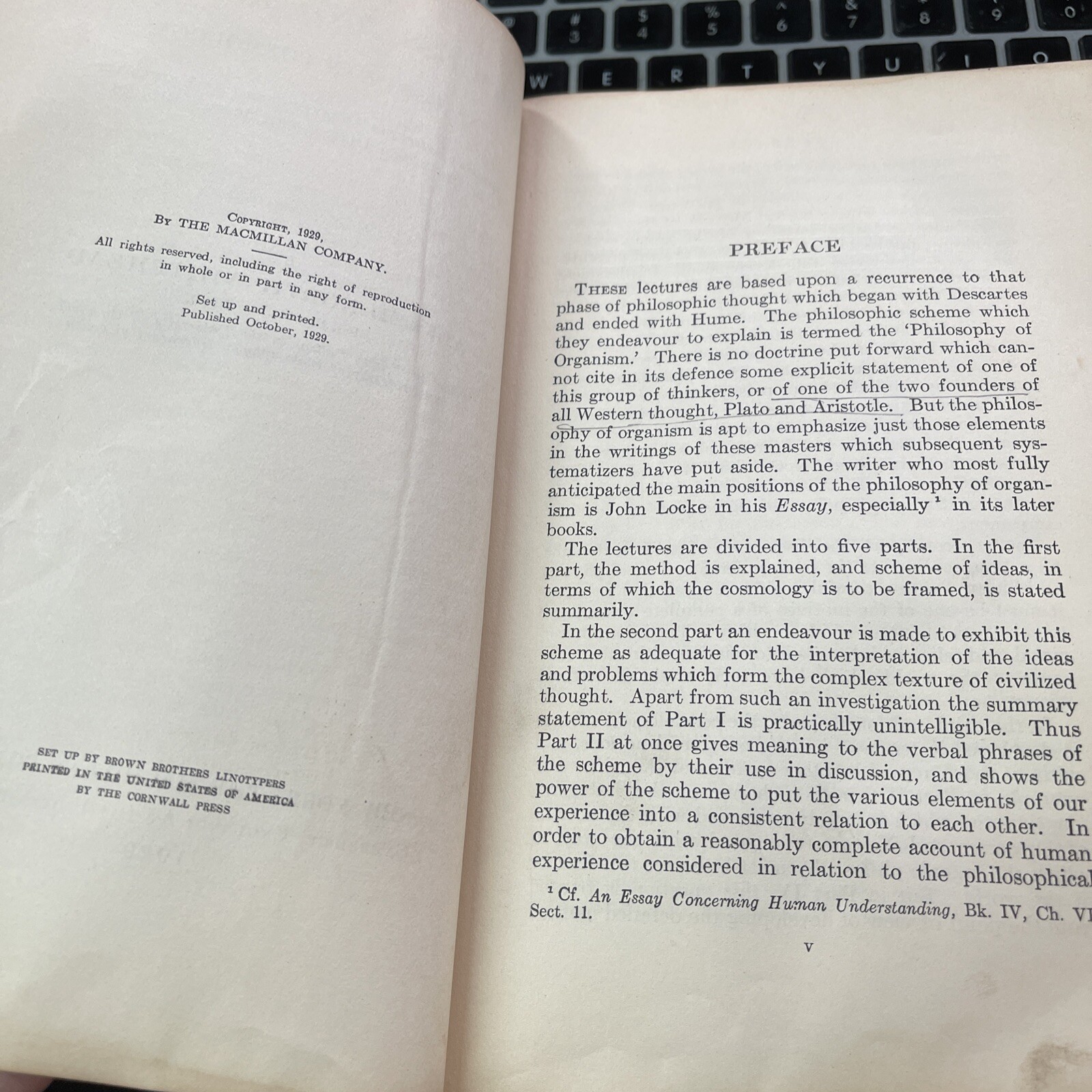 Process and Reality: An Essay in Cosmology by Alfred North Whitehead ...