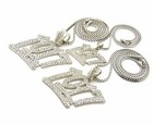Iced Hip Hop 3pcs of 1017 Pendant w/ 20",24",30" Box Chain 3 Bling ...