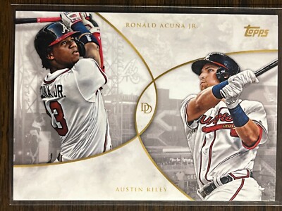 2019 Topps Dynamic Duals #7 Ronald Acuna Jr. Austin Riley Atlanta ...
