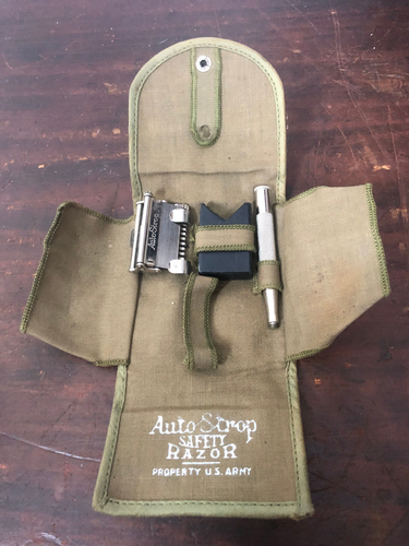 WWI Vintage Military Safety Razor Set Auto Strop | eBay
