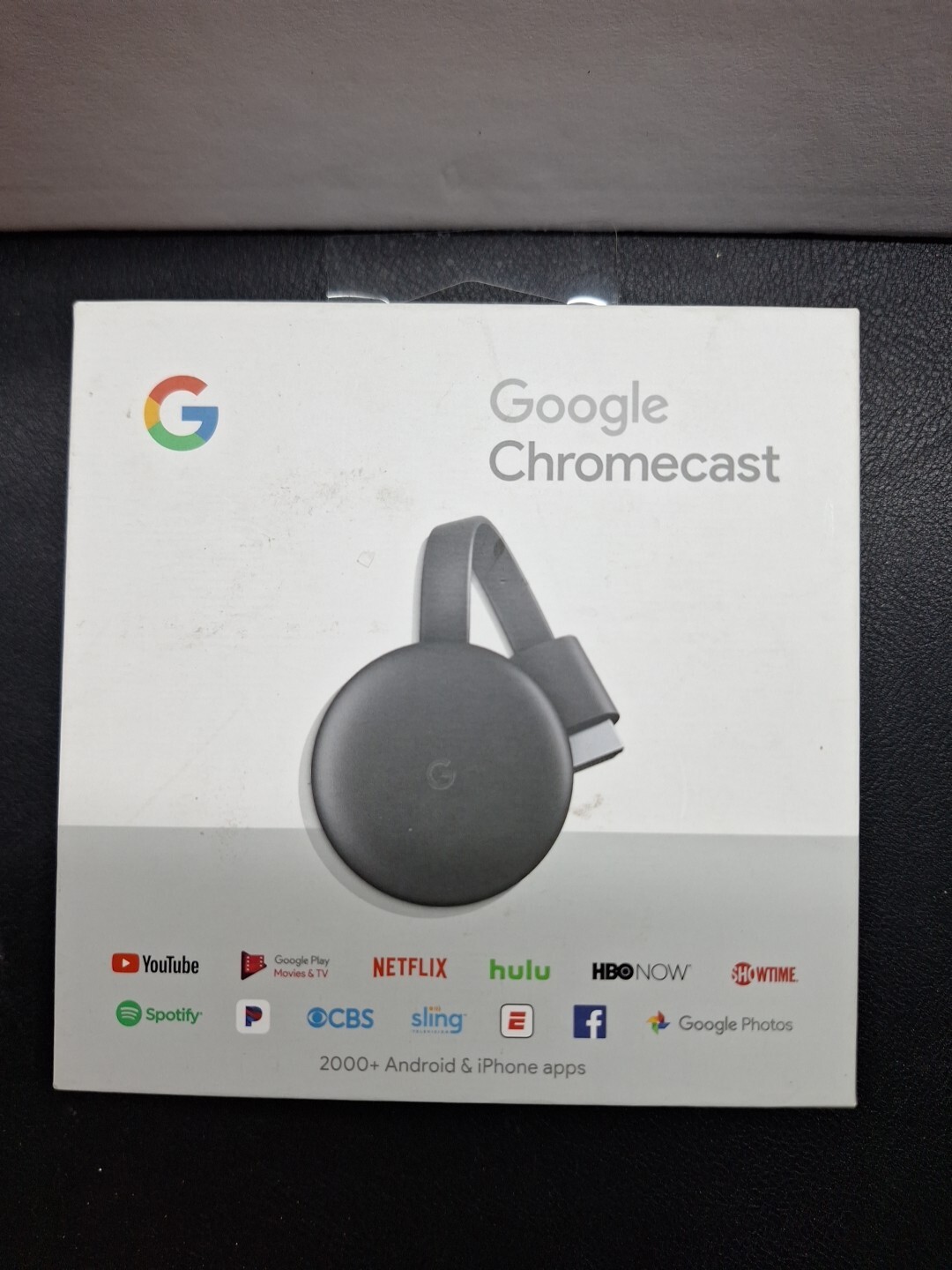 Genuine Google Chromecast Streaming Device (3rd Gen) GA00439-US Open Box