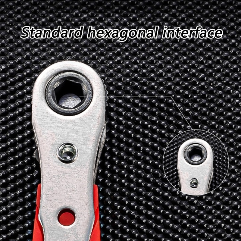 36 Tooth Ratcheting Screwdriver Metal Socketing Wrenches Tight Space ...