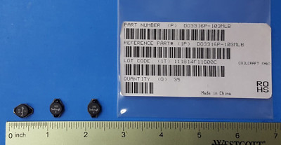 (3PCs)GENERAL PURPOSE INDUCTOR,DO3316P-103MLB,1 ELEMENT, 10uH, FERRITE ...