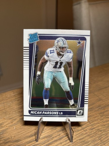 MICAH PARSONS ROOKIE CARD 2021 Donruss Optic RATED RC Dallas Cowboys ...