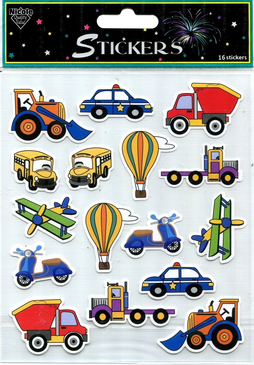 Transportation Scrapbook Stickers - Nicole STK710 | eBay