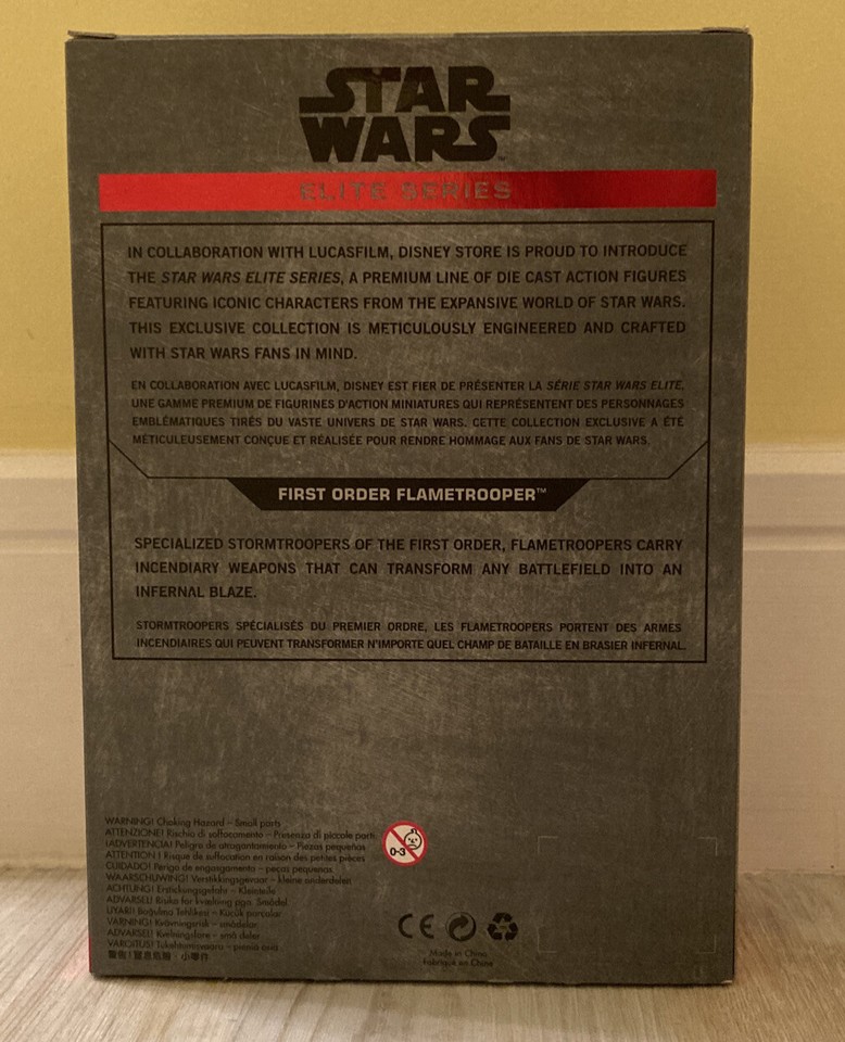 Star Wars First Order Flame Trooper Disney Elite Series Die Cast Figure ...