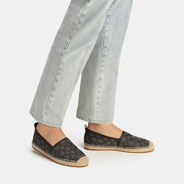 Coach Codi Espadrille Shoes In Signature Jacquard Size 11 | eBay