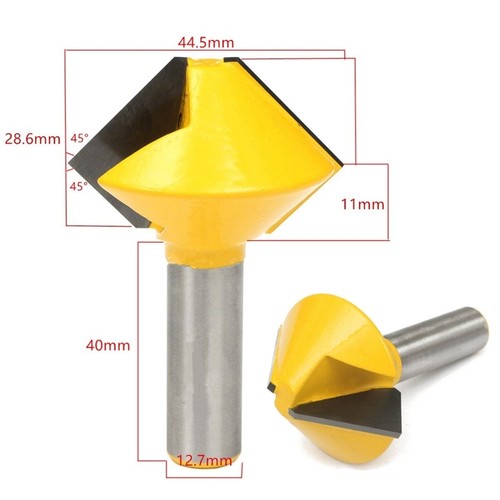 1Pcs 8 Sided Bird's Mouth Router Bit - 1/2" Shank | eBay