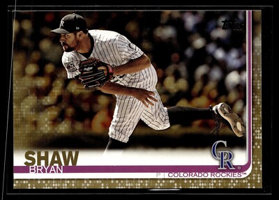 2019 TOPPS GOLD /2019 415 Bryan Shaw - Colorado Rockies | eBay