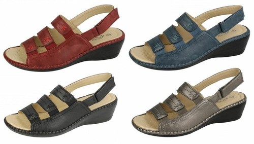 Ladies F3106 synthetic wedge sandals by EAZE SALE NOW | eBay Australia