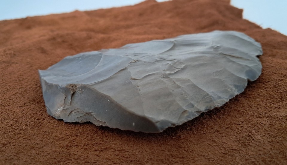 Native American Archaic Style Large 6" Biface Preform Stone Axe Head ...
