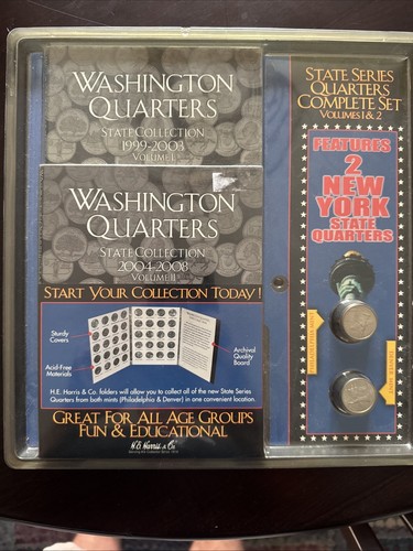 Harris Washington State Quarters Collection Vol #1 & 2 1999-2003 Coin ...