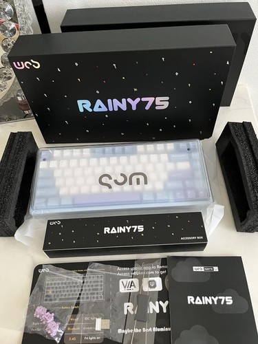 WOBKEY Rainy75 Gaming Keyboard Blue Unused Tested | eBay