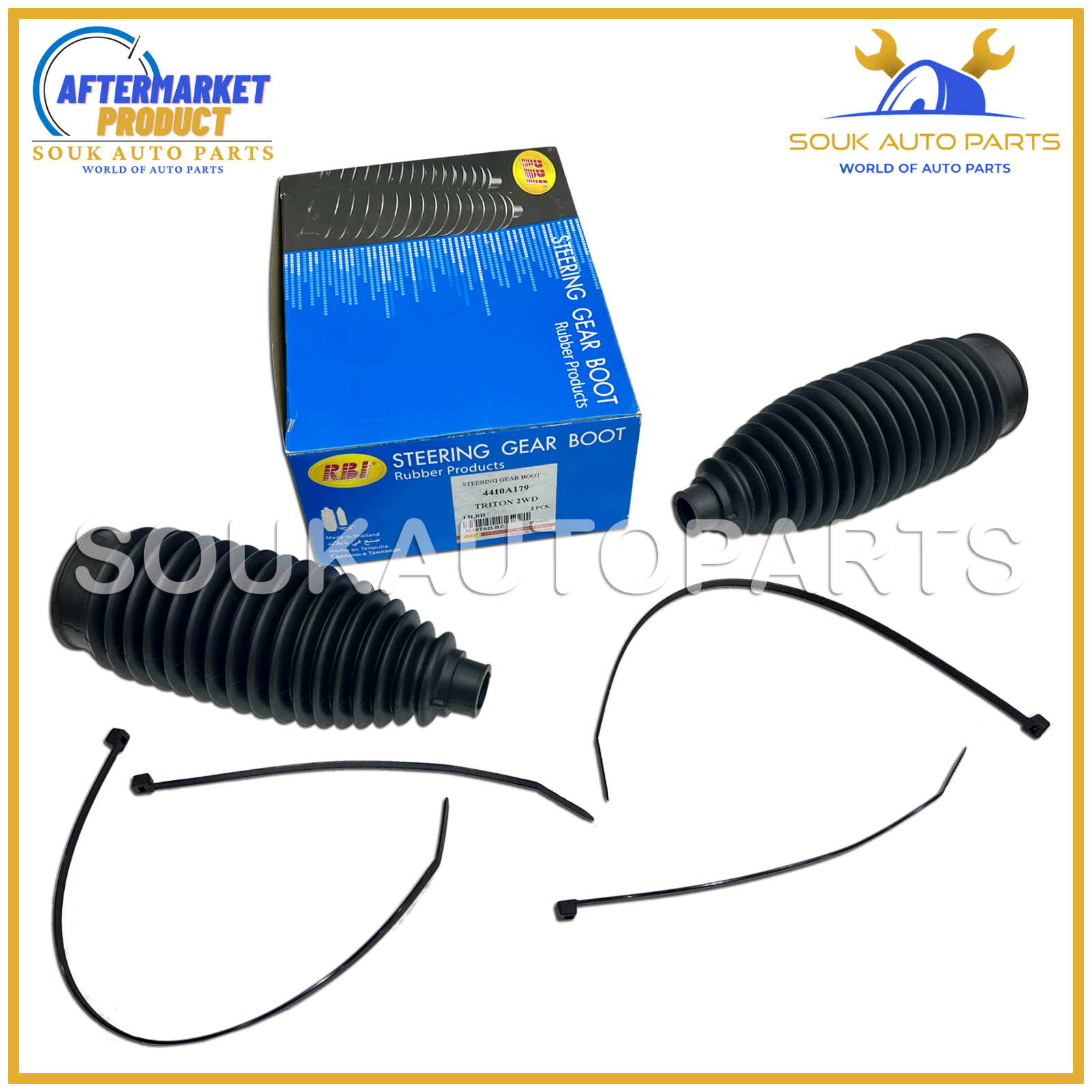 4410A179 BELLOWS, STEERING GEAR BOOT SET OF 2 RH & LH Mitsubishi 4D56 ...