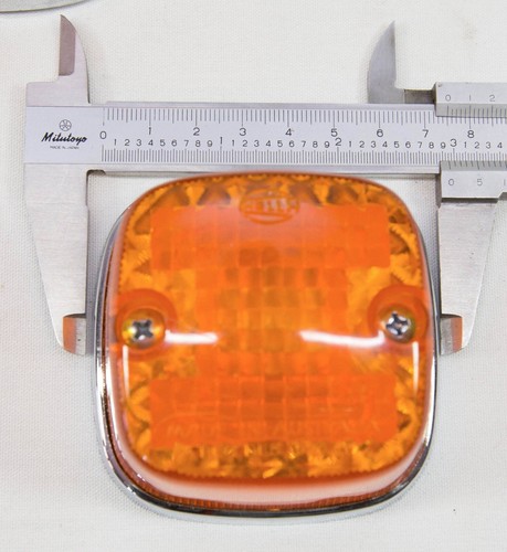 **USED** - HELLA 2140 - Square Indicator Lamp - AMBER | eBay Australia