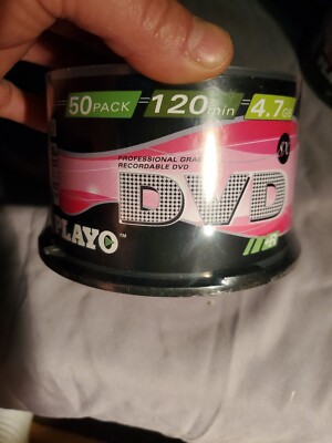 New Playo 50 Pack DVD+R 120 Min. 4.7 GB Factory Sealed | eBay