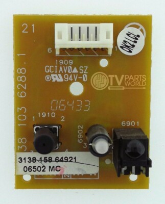 Philips 32MF231D/37 IR Sensor Board 3138 158 64921 06502 MC, 3138 103 ...