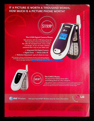 LG L1150 G4015 Flip Cell Phone 2004 Trade Print Magazine Ad Poster ...