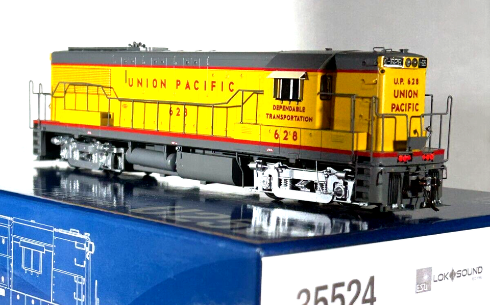 RAPIDO HO SCALE GE U25B LOCOMOTIVE W/LOK SOUND & DCC UNION PACIFIC ...