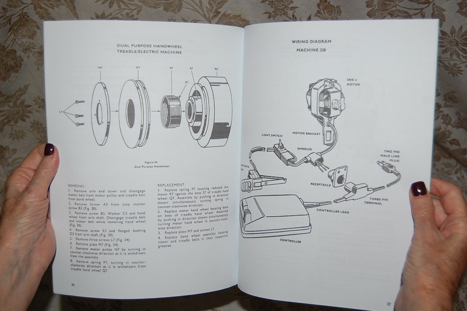 Professional Full Edition Service Manual for Singer 337 and 338 Sewing ...