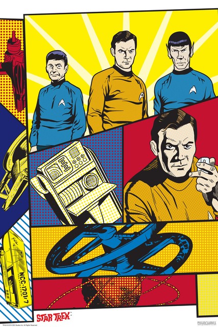 Star Trek Original Series Pop Art TV Show Poster 12x18 Inch Poster ...