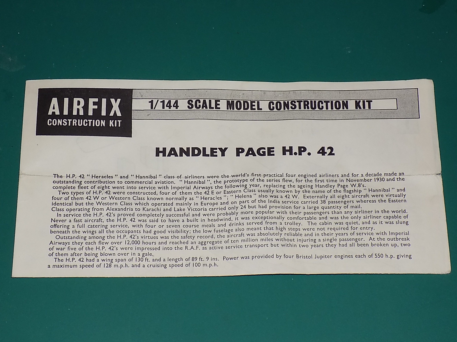 Vintage Airfix Instructions from Model Kits - Select From List | eBay