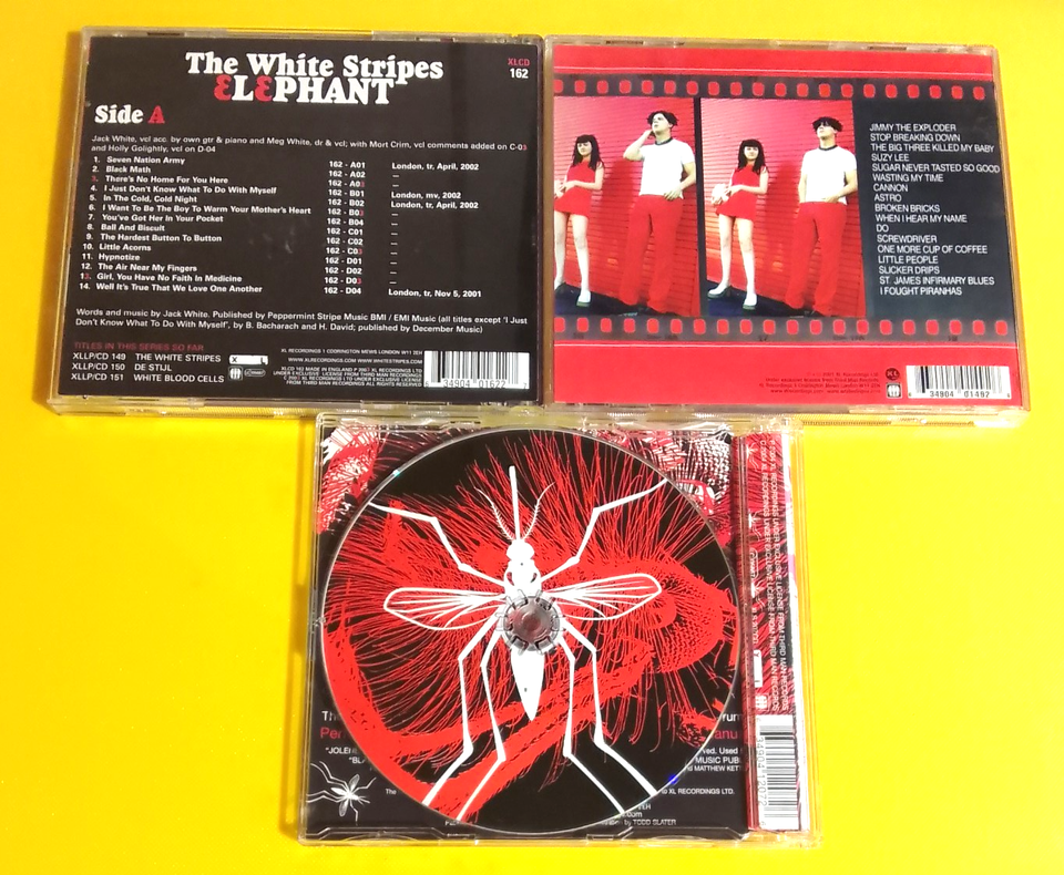 White Stripes x3 CD's (White Stripes, Elephant, Jolene) | eBay UK