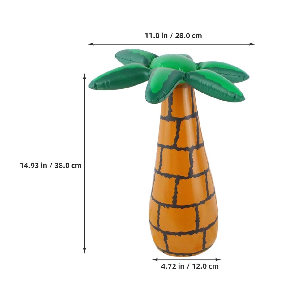 5 Pcs Tree Plaything Party Inflatable Toy Artificial Coconut Palm ...