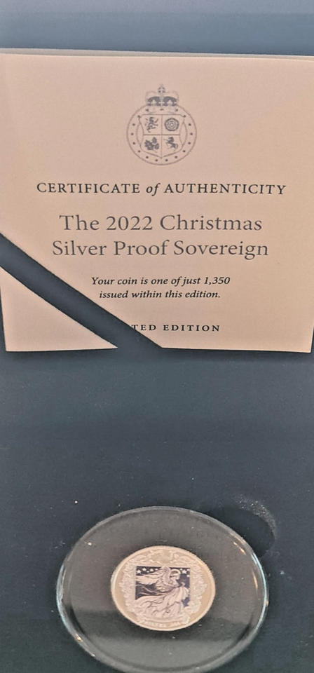 2022 Christmas Silver Proof Sovereign Limited Edition IoM | eBay UK